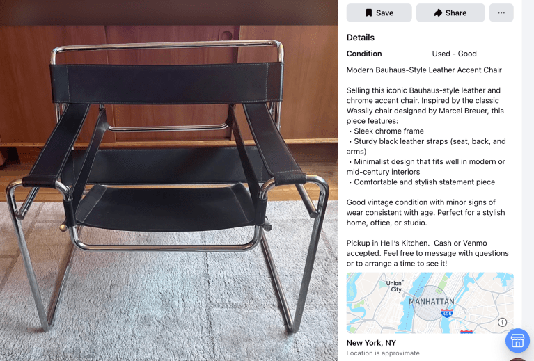 A Chair and a New York Story for Only $300 – Dreams Are Made Of